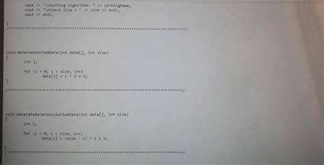 Solved Sorting And Asymptotic Complexity Big O In This