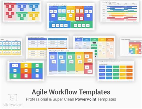 agile workflow powerpoint templates designs slidesalad