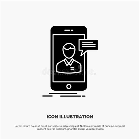Conversation Solid Icon Quesation And Answer Vector Illustration