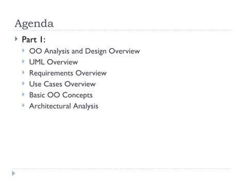Object Oriented Analysis And Design With Uml2 Part2 Ppt