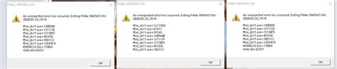 directx11 crash does anybody know the solution r ffxiv