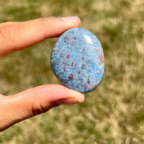 Ruby Fuchsite Worry Stone New Moon Beginnings