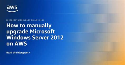 Danilo De Andrade Jose On Linkedin How To Manually Upgrade Microsoft Windows Server 2012 On Aws