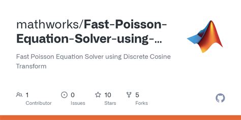 Github Mathworksfast Poisson Equation Solver Using Dct Fast Poisson Equation Solver Using