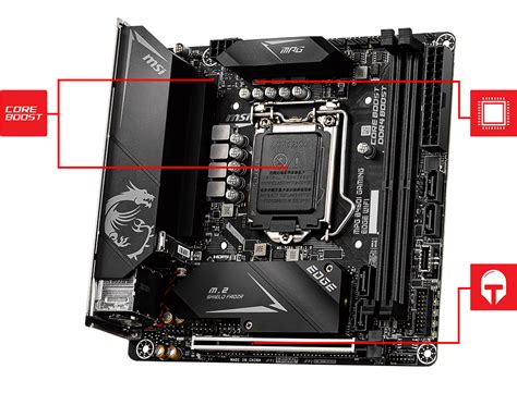 Msi Mpg B I Gaming Edge Wifi Mini Itx Gaming Motherboard Th Gen Intel Core Lga Socket