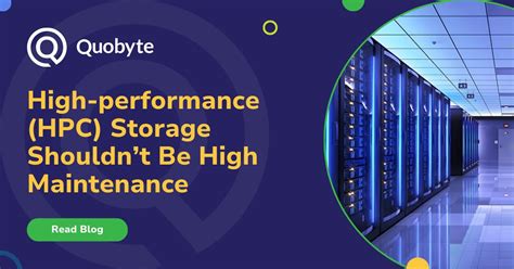 quobyte on linkedin high performance hpc storage shouldn t be high