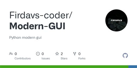 Github Firdavs Codermodern Gui Python Modern Gui