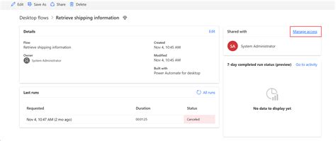 管理桌面流程 Power Automate Microsoft Learn
