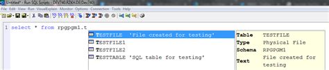 Difference In Run Sql Scripts Rpgpgmcom