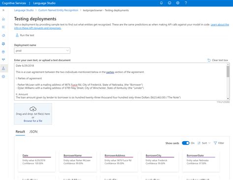 Quickstart Custom Named Entity Recognition NER Azure AI Services