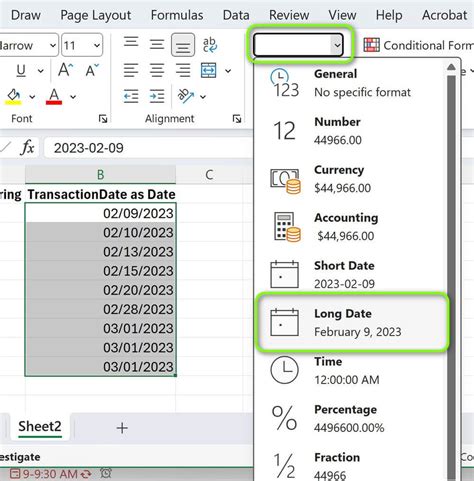 Fixing Excel Not Recognizing Dates In A Column Taxory