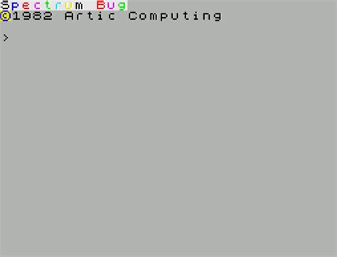 Planeta Sinclair Spectrum Bug Mia