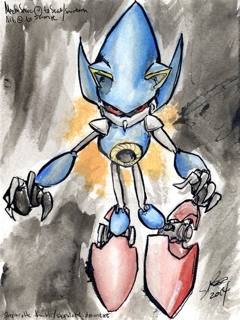 Inktober 17 Metal Sonic By Stephratte On Deviantart