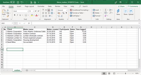 Export Tables As An Excel Document