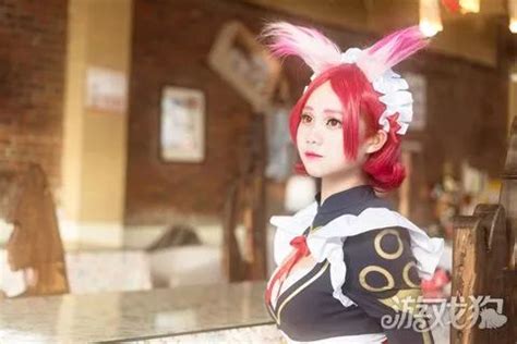 美女 王者荣耀妲己女仆cos 来和妲己玩耍吧