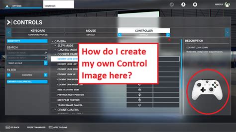 Image Of Custom Controller In Menu Hardware And Peripherals Microsoft Flight Simulator Forums