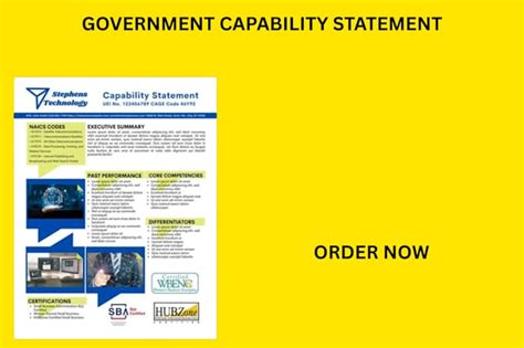 Create An Amazing Government Contract Capability Statement By