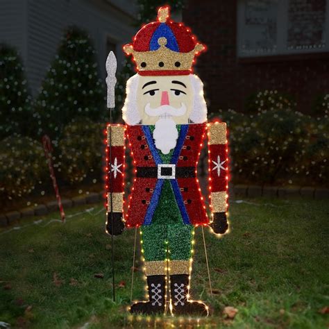 Zyerch Lighted Nutcracker Christmas Decoration Pre Lit 2d Nutcracker