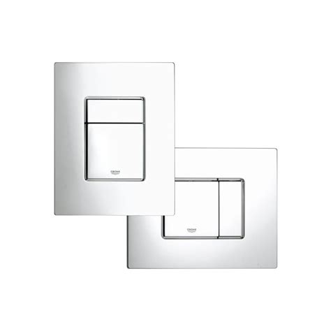 White Dual Flush Grohe Concealed Cistern Plate For Bathroom Model Name Number 38732000 At