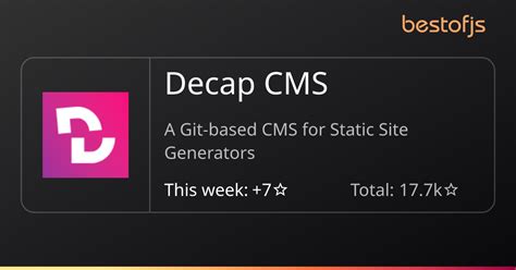 Best Of Js • Decap Cms