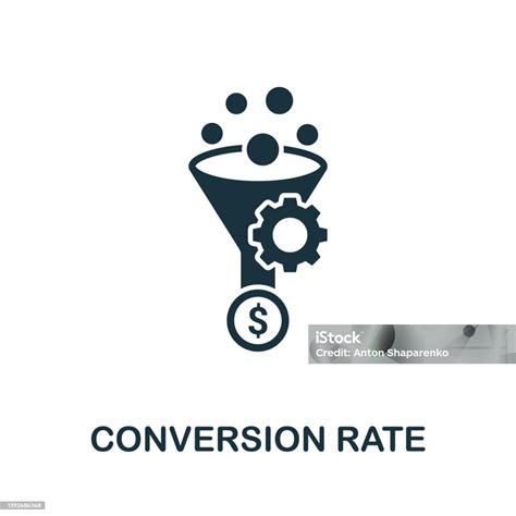 전환율 아이콘입니다 웹 사이트 개발 컬렉션의 간단한 요소 템플릿 인포 그래픽 등에 대한 채워진 전환율 아이콘 깔때기에 대한 스톡 벡터 아트 및 기타 이미지 Istock