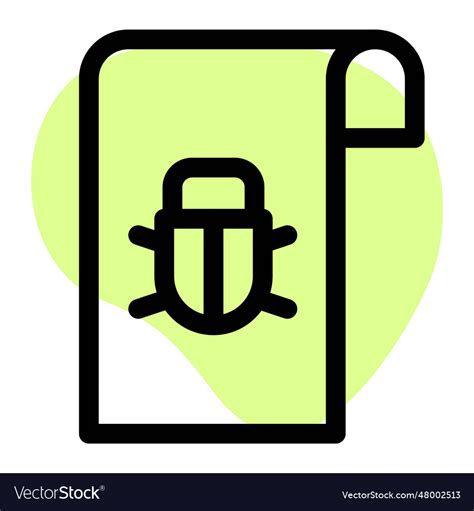 File Information Exploit By A Bug Royalty Free Vector Image