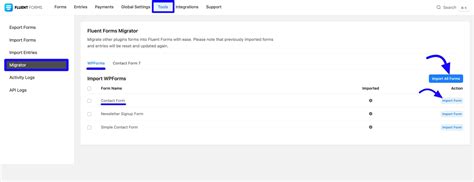 Fluent Forms Migrator Wpforms Contact Form 7 Gravity Forms Ninja Forms And Caldera Forms