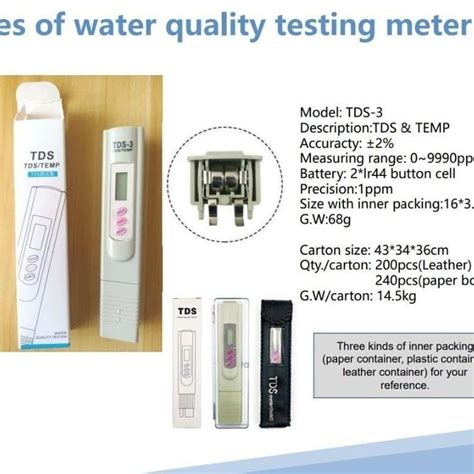 Tds Meter 3 In 1 Water Quality Testing Device Tools And Gadgets 252368