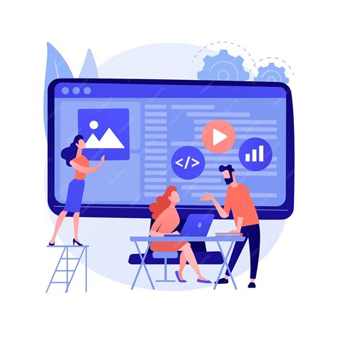 Free Vector Software Development Team Abstract Concept Illustration