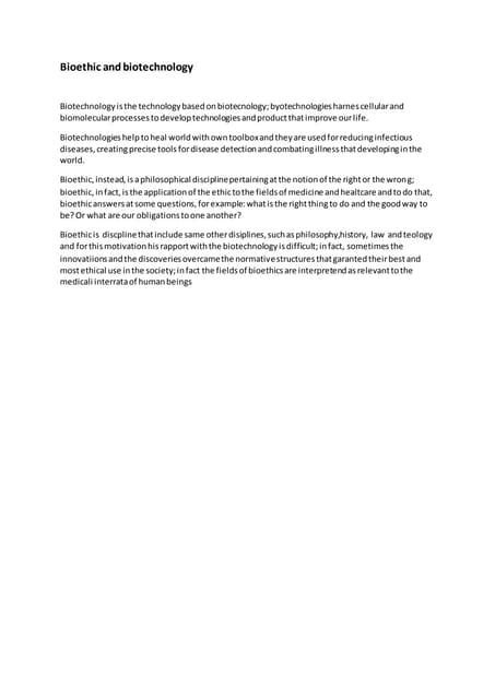 Bioethics Docx