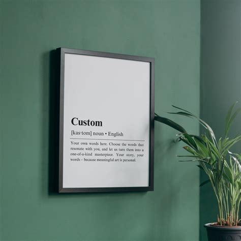Custom Definition Print Dictionary Art Digital Download Custom Definition Poster Personalised
