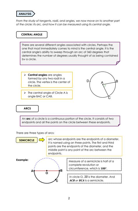 SOLUTION Angles And Arcs Studypool