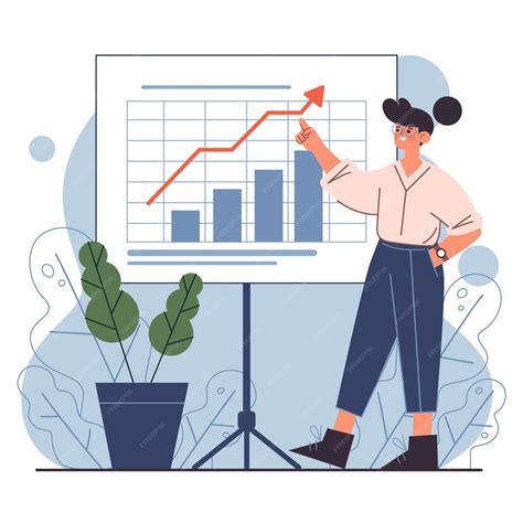 플랫 손으로 그린 여성 팀 리더 그림 무료 벡터