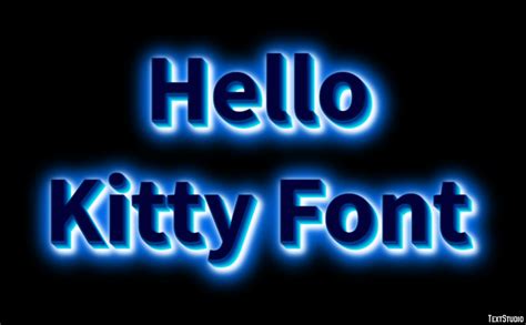 Hello Kitty Font Text Effect And Logo Design Font