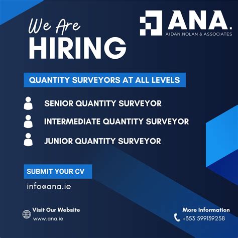 Anaquantitysurveyors Anaqs Quantitysurveying Quantitysurveyor Hiring Constructionjobs