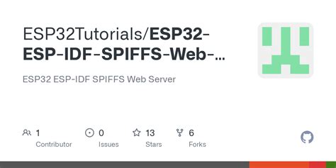 Github Esp32tutorialsesp32 Esp Idf Spiffs Web Server Esp32 Esp Idf