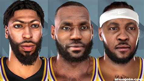Nba 2k21 2021 2022 Los Angeles Lakers Cyberfaces Pack