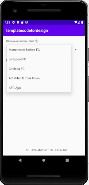 Spinner In From Java Android Application — Java Android By