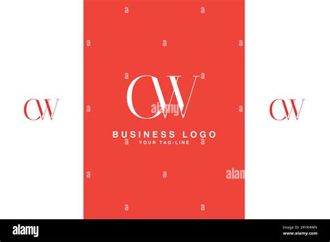 Cw Wc Abstract Letters Logo Monogram Stock Vector Image And Art Alamy