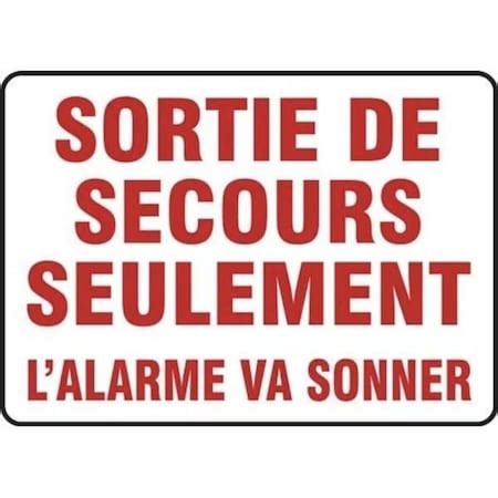 Accuform SAFETY SIGN EMERGENCY EXIT ONLY FRMEXT XP FRMEXT XP Zoro