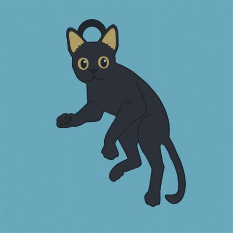 🐱 Flow Cat Keychain Llavero Del Gato De Flow・archivo 3d Gratis Para