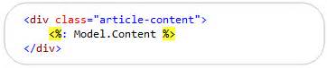 ScottGu S Blog New Syntax For HTML Encoding Output In ASP NET 4 And