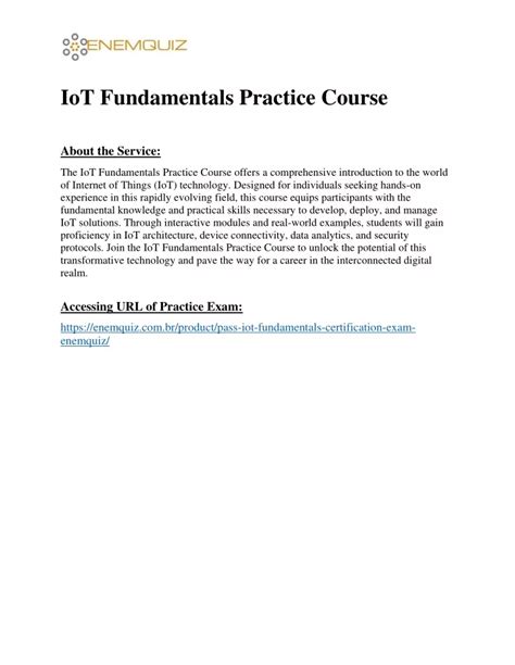 Ppt Iot Fundamentals Practice Course Powerpoint Presentation Free Download Id12638140