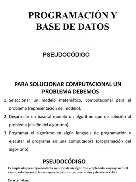 Pseudocódigo Pdf