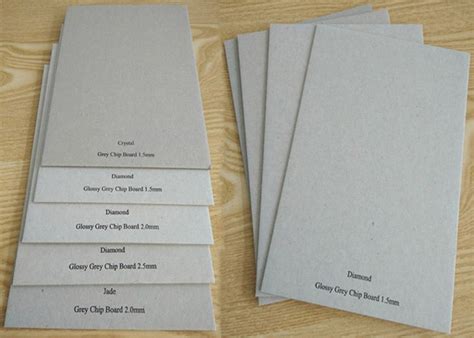 Eco Friendly Recycled Unbleached Two Side Grey Chipboard In Gray Color