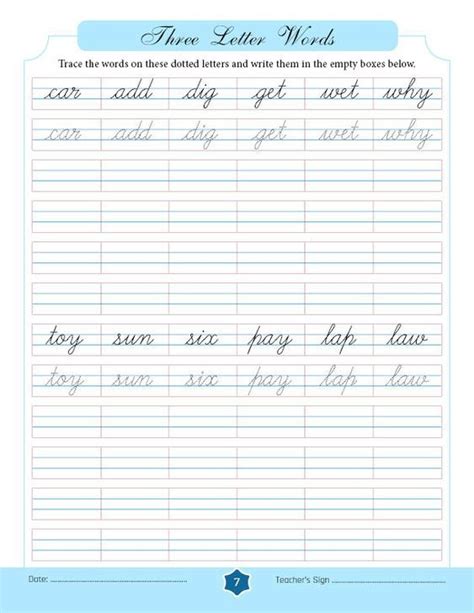 Cursive Letters A Z Free Printable Worksheets K12reader Artofit