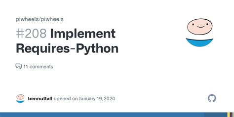 Implement Requires Python Issue Piwheels Piwheels Github