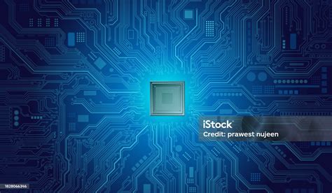 Central Computer Processors Cpu Concept Quantum Computer Large Data