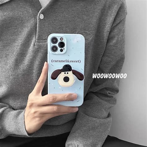 색감천재 소라 그립톡 그로밋 강아지 아이폰케이스 범퍼케이스 유니크 특이한 14프로맥스 13프로맥스 12프로맥스 귀여운 키치 감성
