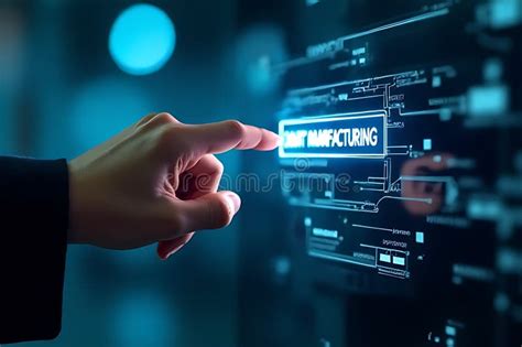Smart Manufacturing Technology Interactive Touchpoints And Digital Interface Innovations Stock